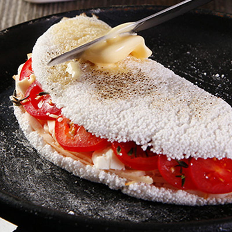 Tapioca de peito de peru e ricota - A revista da mulher